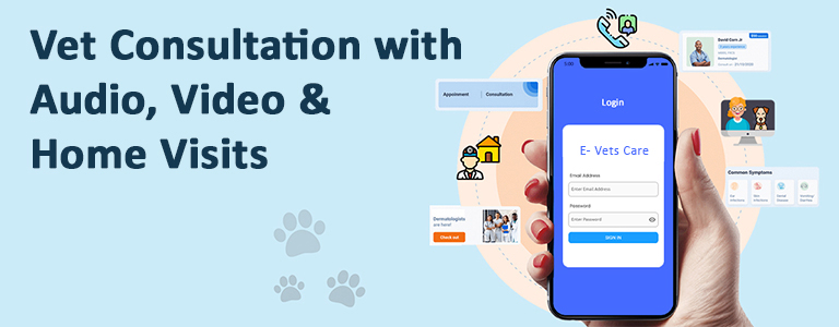 eVetsCare - Vet consultation with audio video